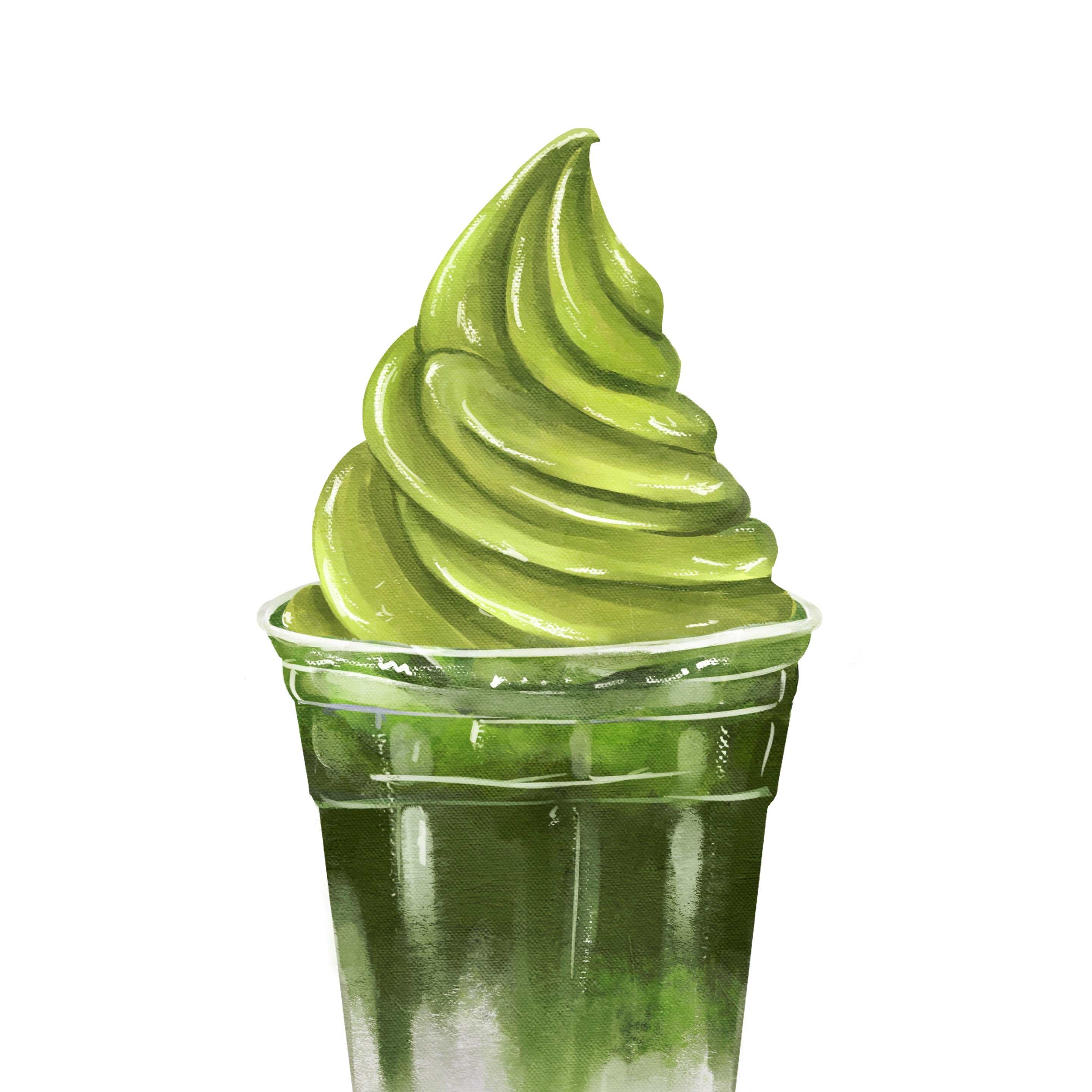 Matcha Latte Float w/Soft Serve | Kiss of Matcha